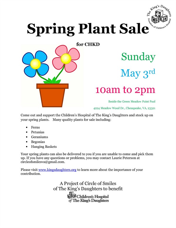 Spring Plant Sale | The King's Daughters
