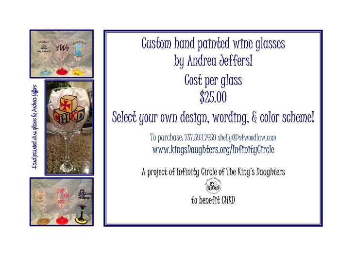 painted glasses | The King's Daughters